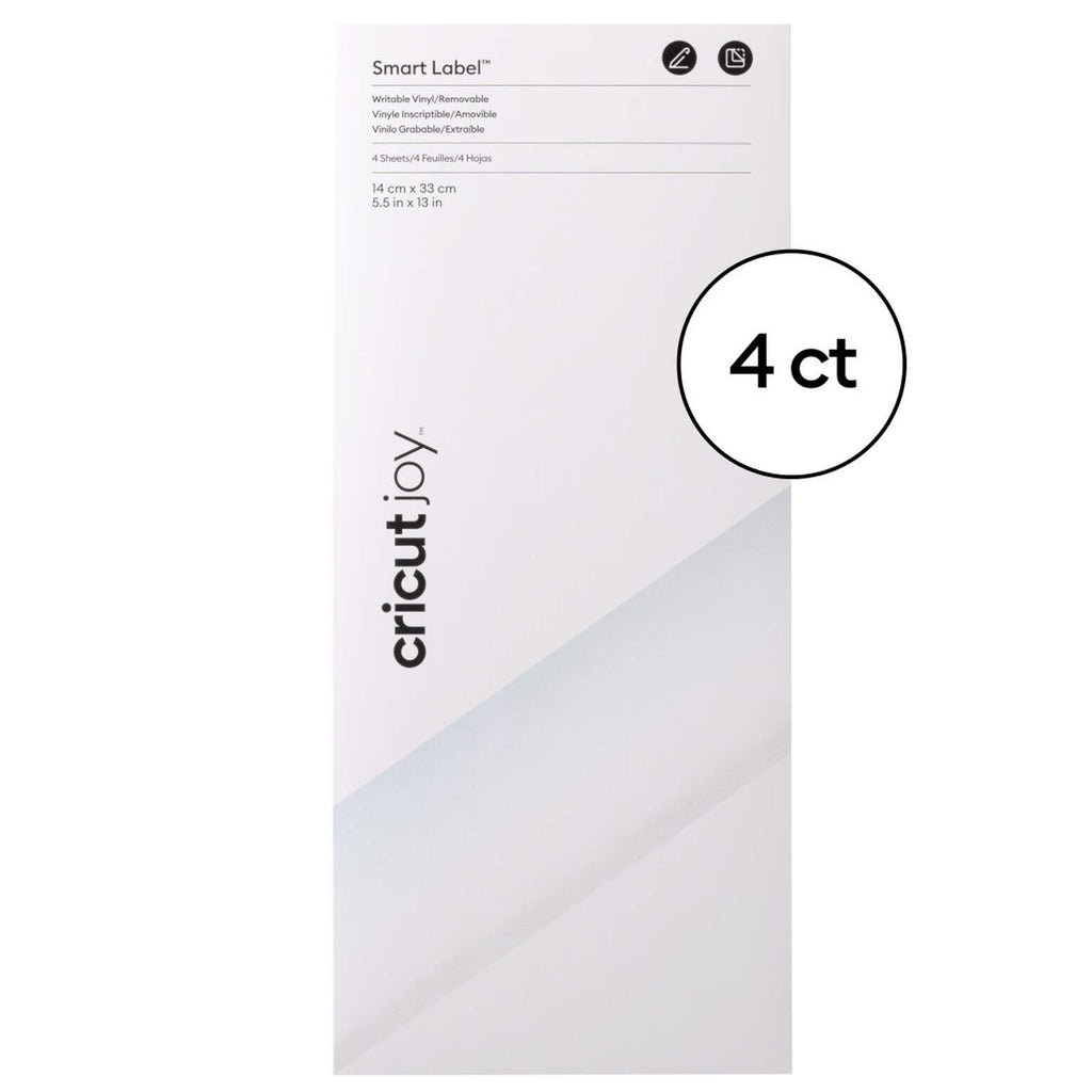 Cricut Joy Smart Label beschreibbare Vinylfolie ablösbar - Transparent